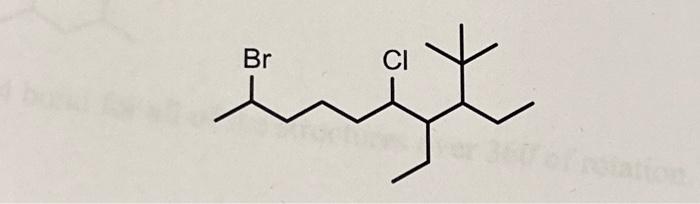 Solved Name the acyclic molecule according to IUPAC system | Chegg.com