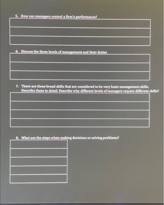 Solved 1. What are the four functions of management? 2. | Chegg.com