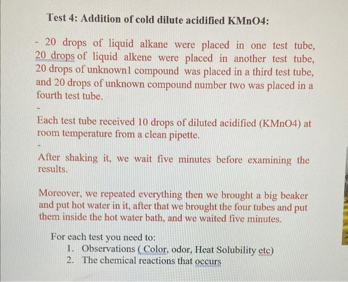Using these information of Characterization tests of | Chegg.com
