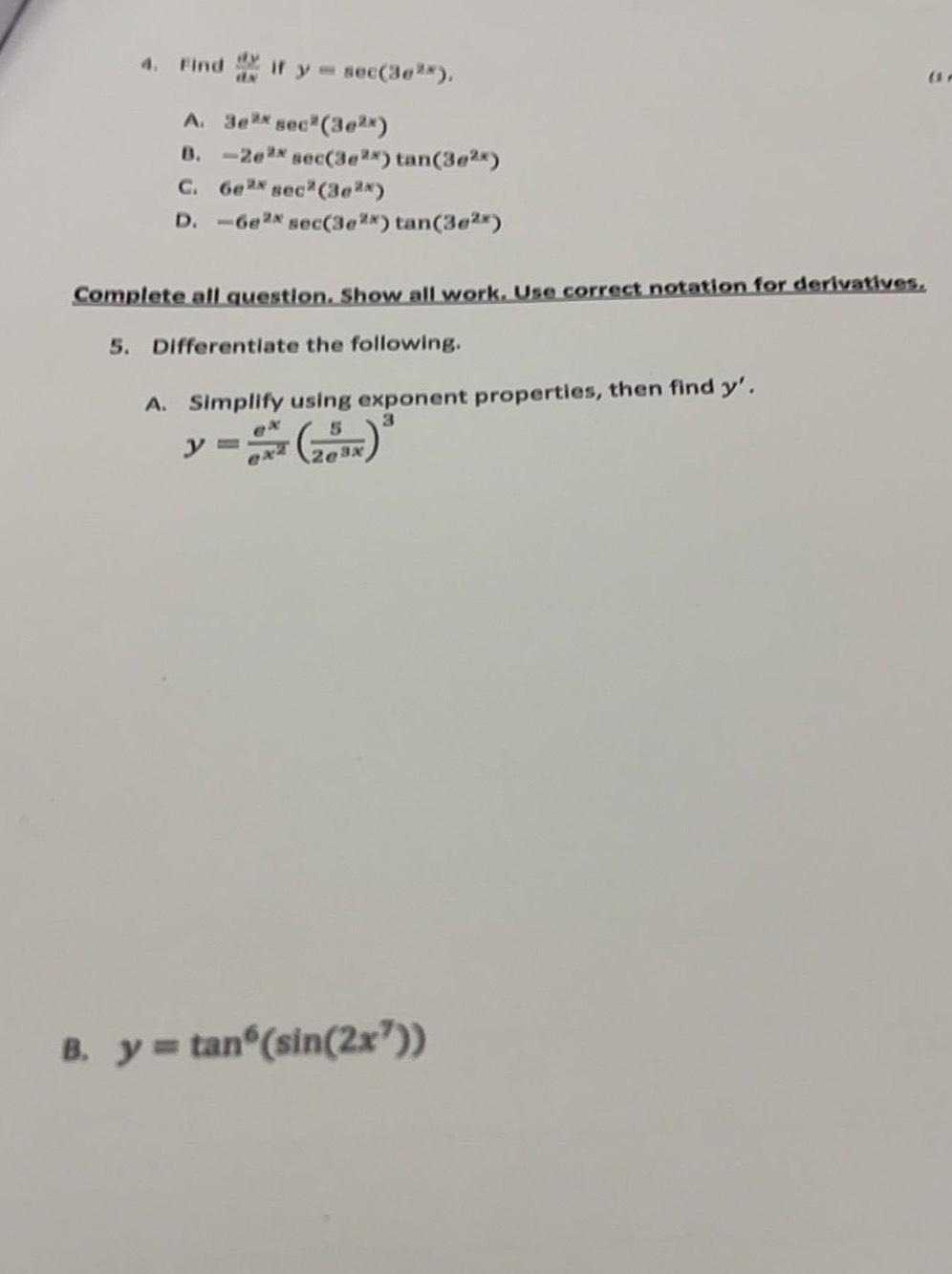 Solved Find dydx ﻿if | Chegg.com