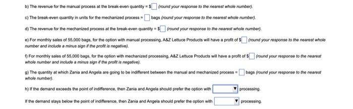 Solved The break-even quantity in units for the manual | Chegg.com