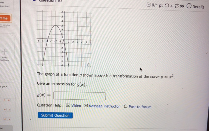 Solved lon Download B0/1 pt 499 Details et me 3 2 -3-2 23126 | Chegg.com