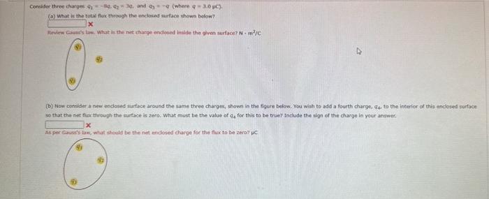 Solved Consider threen charges q3=−1 gg,q2=3q1, and q3=−q | Chegg.com