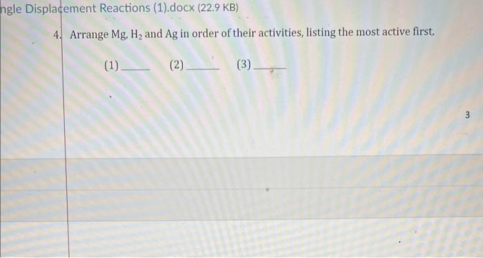 Solved 1. Complete the following table by writing the | Chegg.com