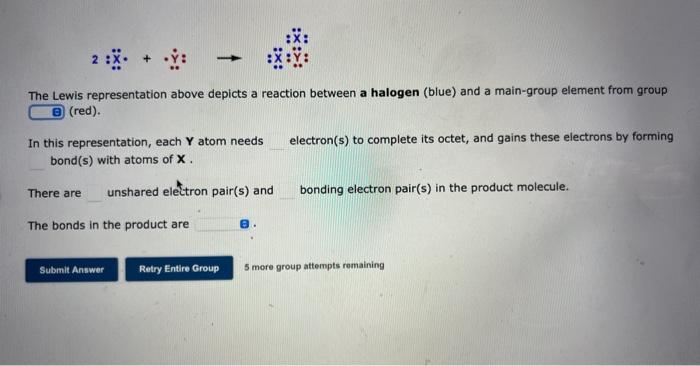 [Solved]: The Lewis representation above depicts a reaction