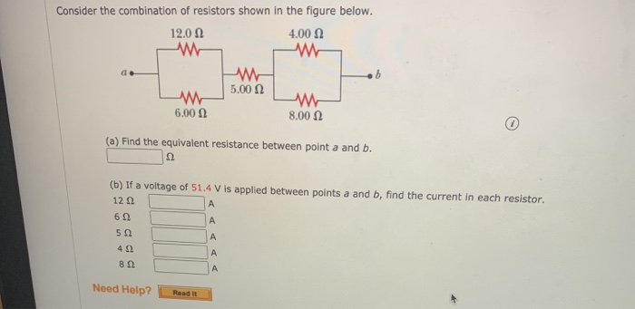 Solved Consider the combination of resistors shown in the | Chegg.com