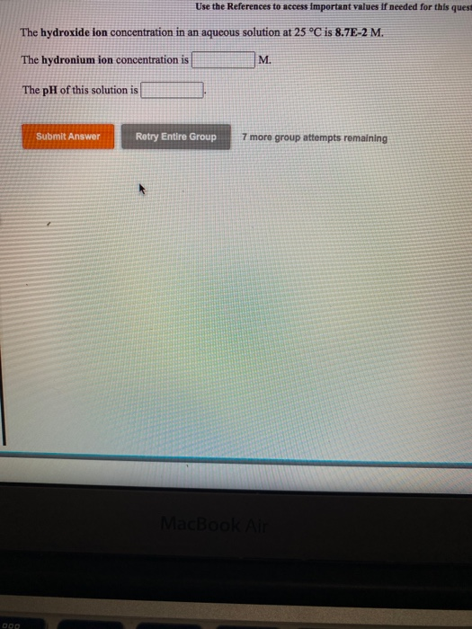 Solved Use the References to access Important values if | Chegg.com