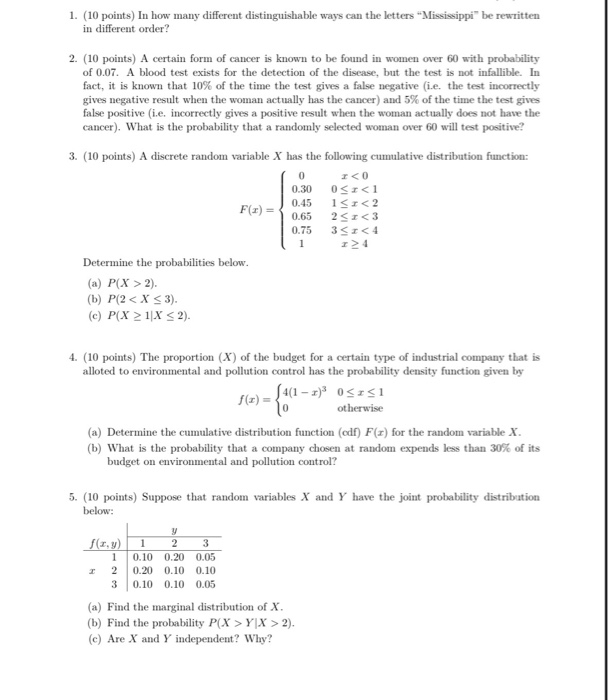 Solved 1. (10 points) In how many different distinguishable | Chegg.com