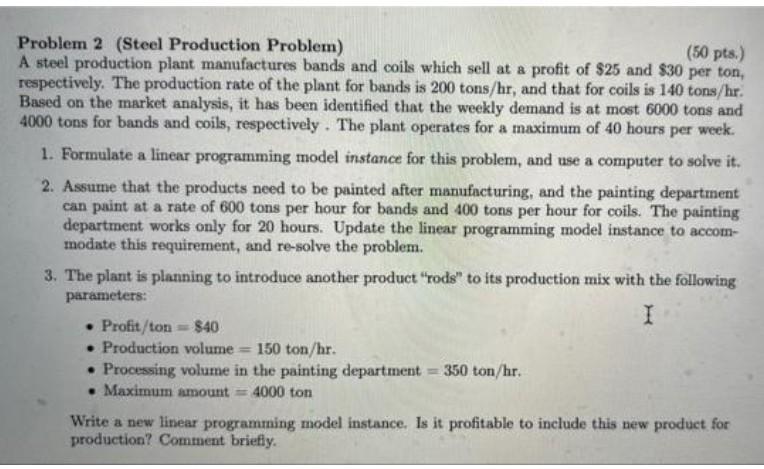 Solved Please show all work using AMPL | Chegg.com