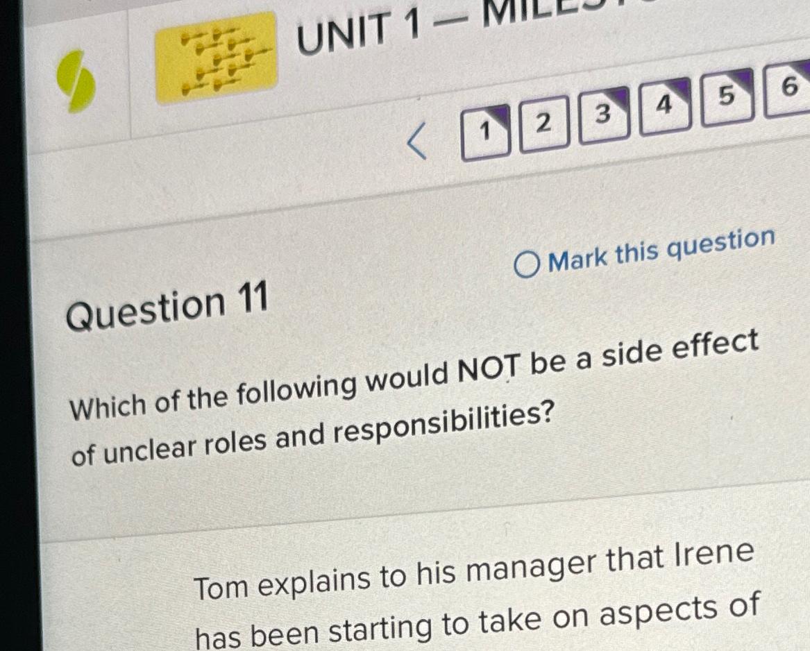 Solved UNIT 16Question 11Mark this questionWhich of the | Chegg.com