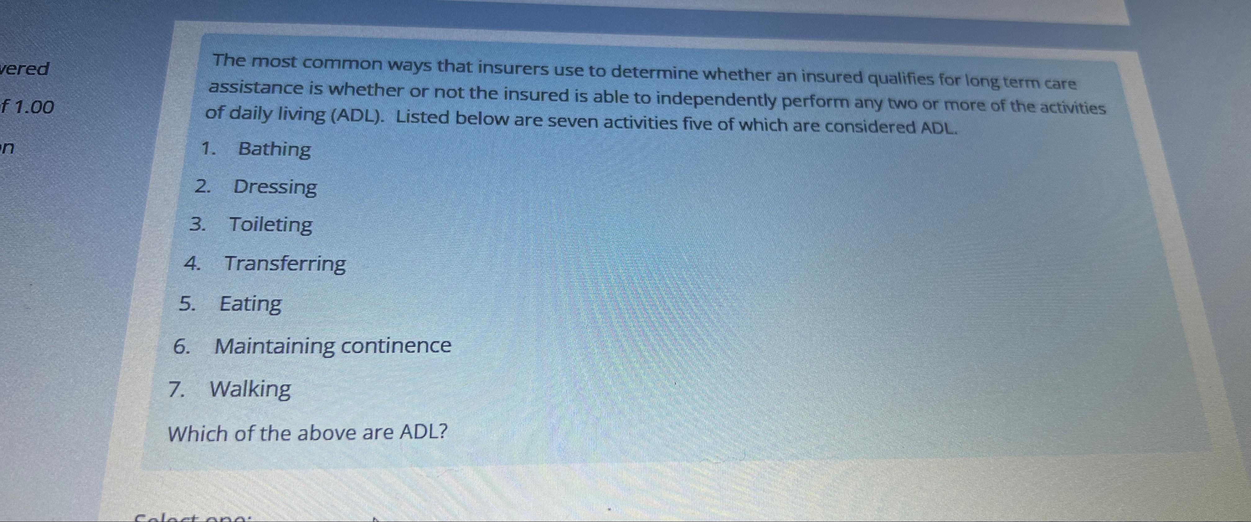 Solved The most common ways that insurers use to determine | Chegg.com