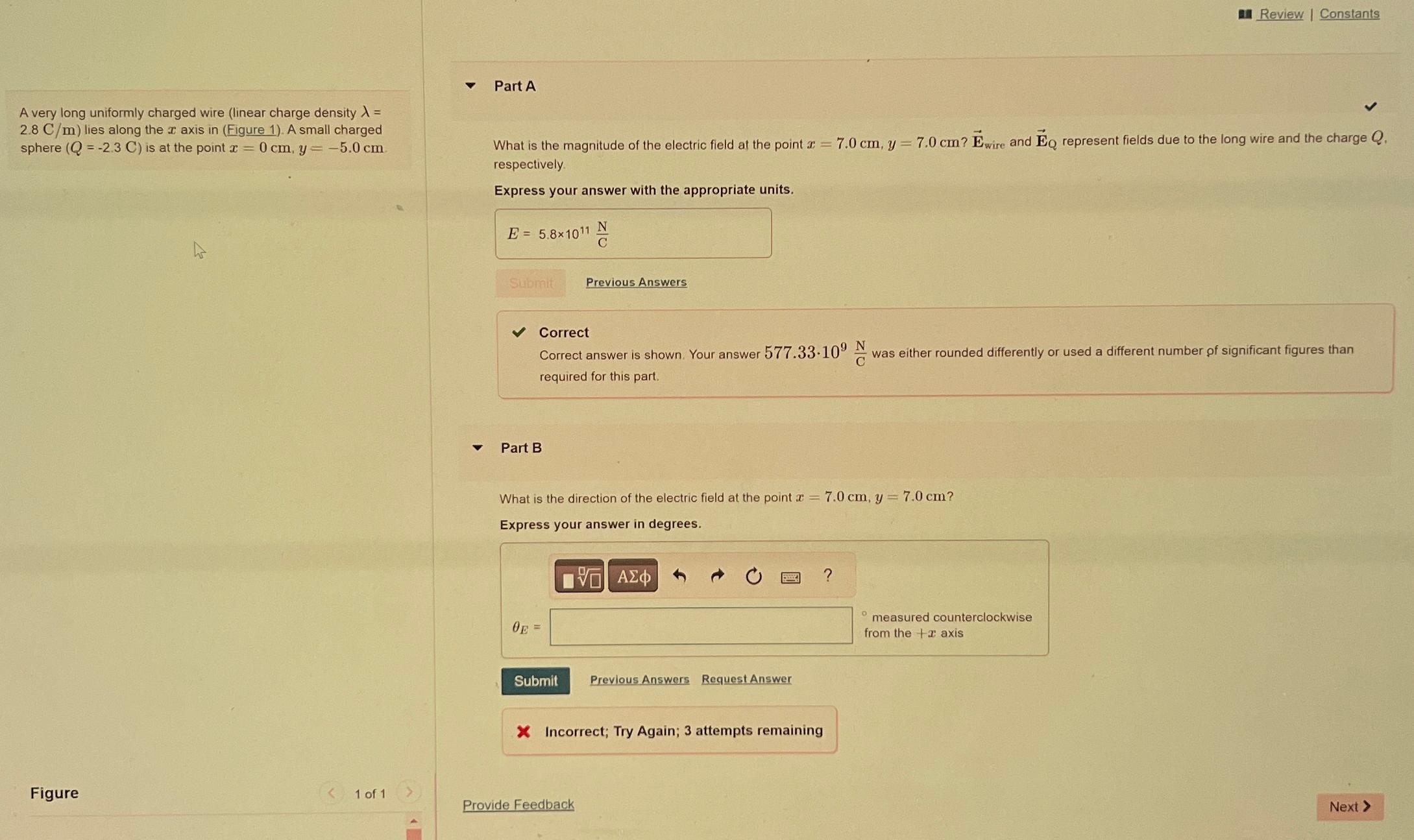 I need help with part B plsA very long uniformly | Chegg.com