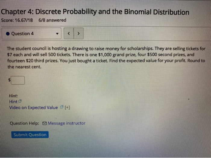 Solved Chapter 4: Discrete Probability and the Binomial | Chegg.com