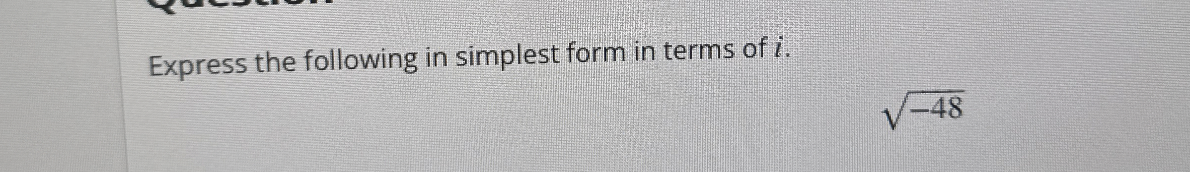Solved Express the following in simplest form in terms of | Chegg.com