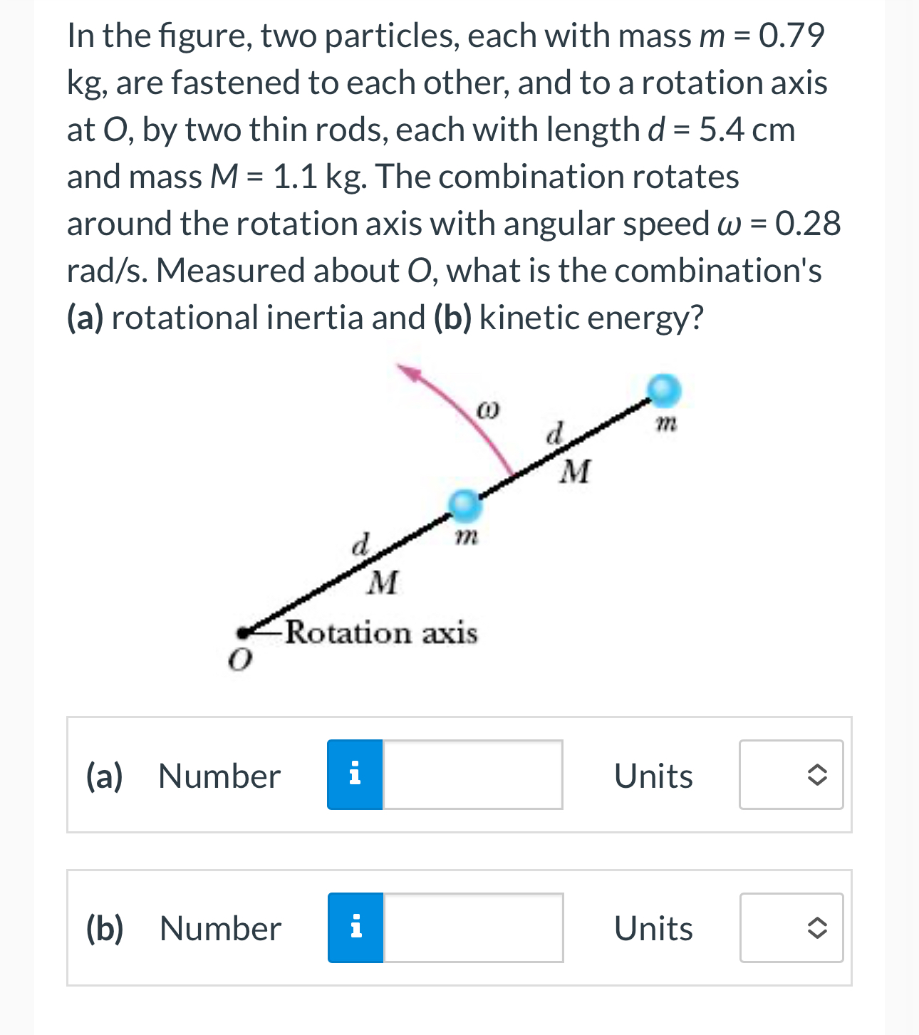 Solved In the figure, two particles, each with mass | Chegg.com