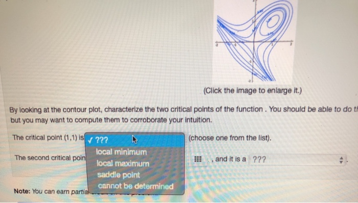 Solved (1 point) Here is a contour plot of the function | Chegg.com