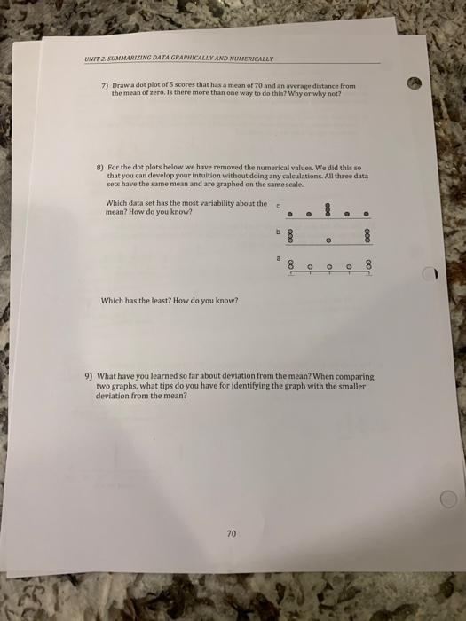 Solved MODULE 7. QUANTIFYING VARIABILITY RELATIVE TO THE | Chegg.com