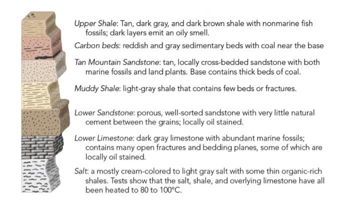 Solved Upper Shale: Tan, dark gray, and dark brown shale | Chegg.com