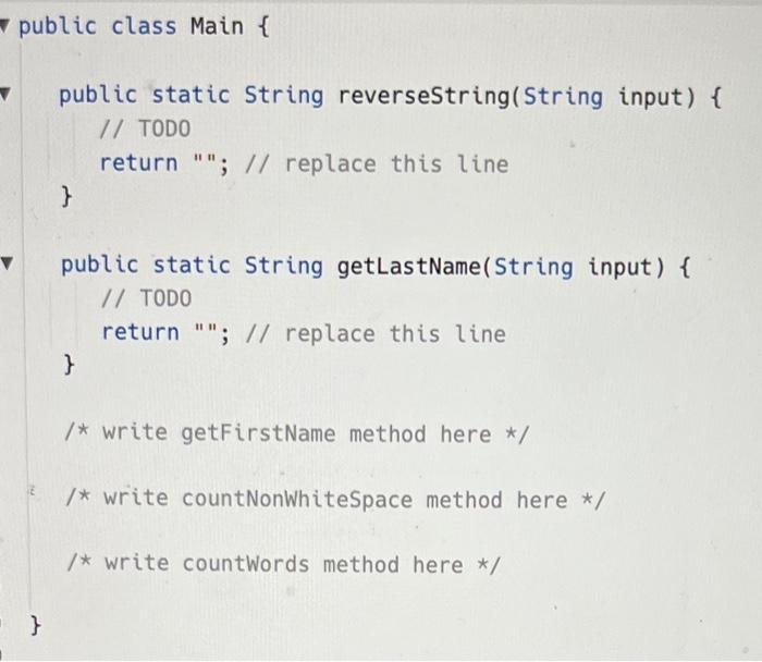 Solved You will need to write all method headers and provide | Chegg.com