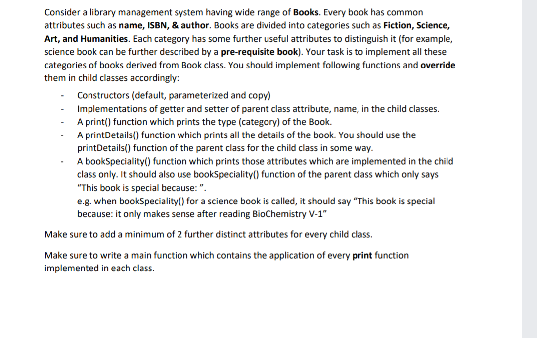 Solved Consider a library management system having wide | Chegg.com