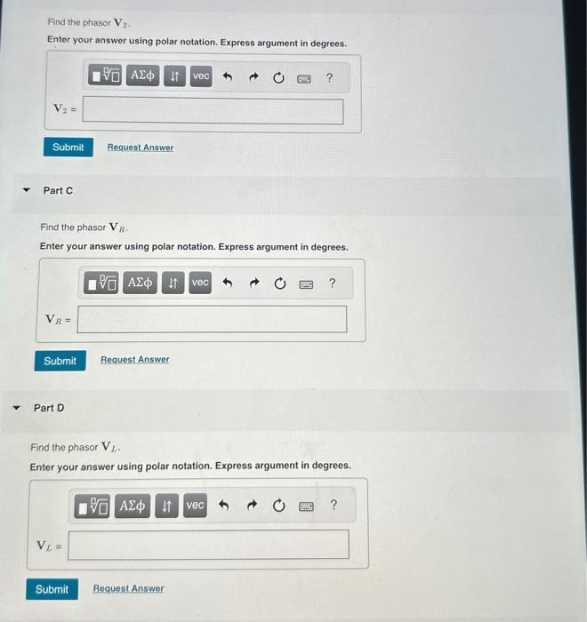 Solved Find the phasor V1. Enter your answer using polar | Chegg.com