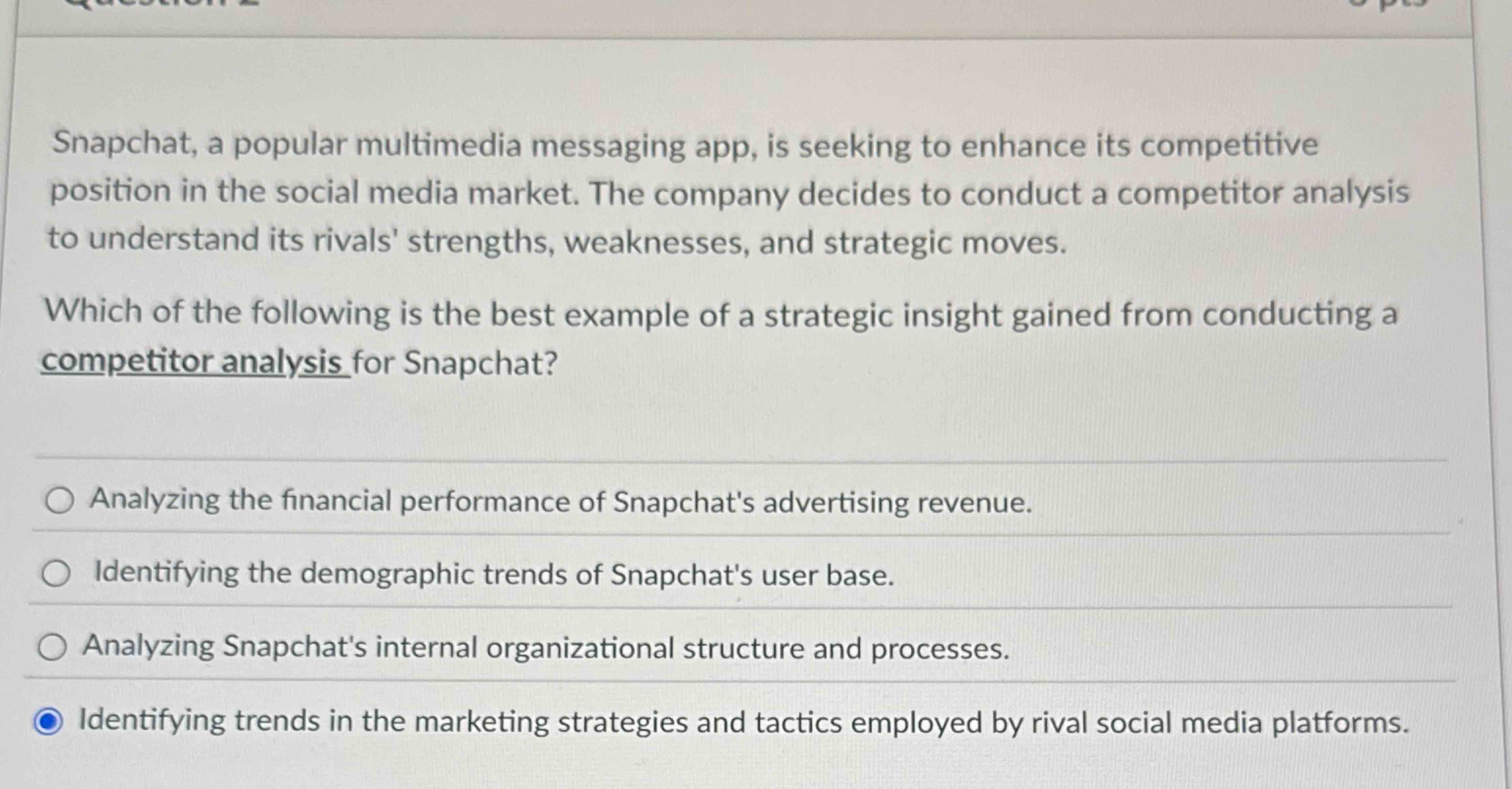 Solved Snapchat, a popular multimedia messaging app, is | Chegg.com