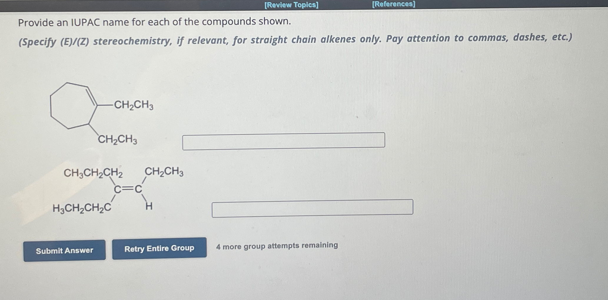 Solved [Review Topics][References]Provide an IUPAC name for | Chegg.com