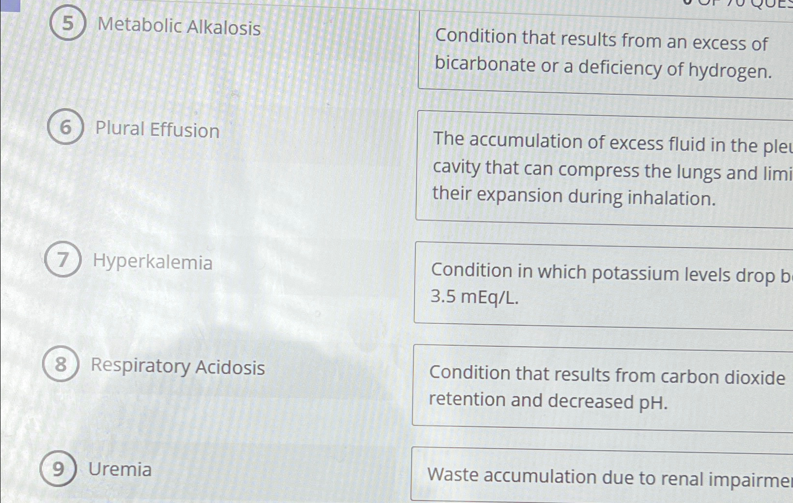 Solved Metabolic AlkalosisPlural | Chegg.com