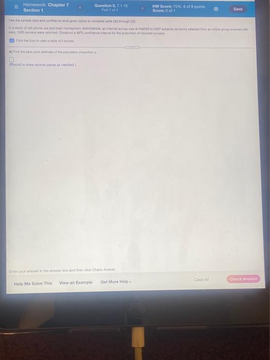 Solved Homework Chapter 7 Section 1 Question 5 7 1 15