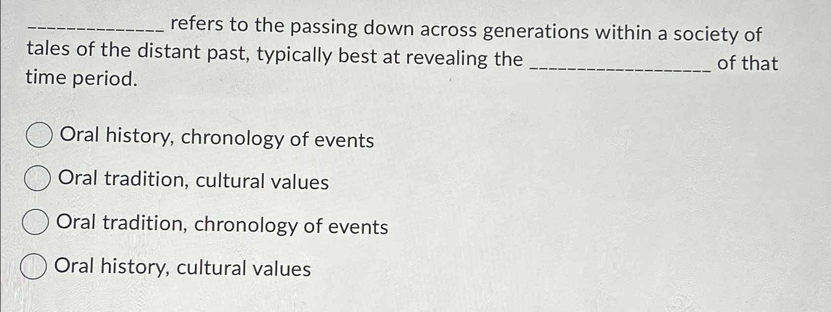 Solved refers to the passing down across generations within | Chegg.com