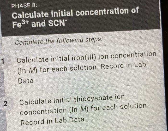 EQUILIBRIUM EQUILIBRIUM CONSTANT (SPECTROPHOTOMETRY) | Chegg.com