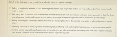 Solved Which of the following is not one of the pitfalls of | Chegg.com