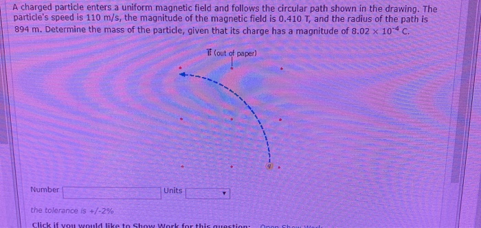 Solved A charged particle enters a uniform magnetic field | Chegg.com