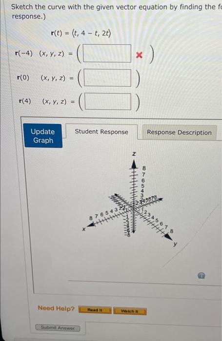 Solved Sketch the curve with the given vector equation by | Chegg.com