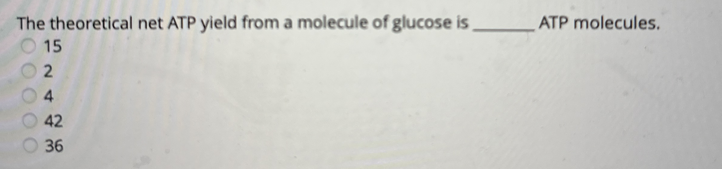 Solved The theoretical net ATP yield from a molecule of | Chegg.com