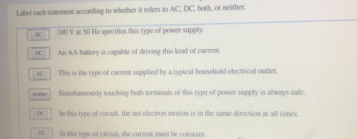 Solved Label each statement according to whether it refers | Chegg.com