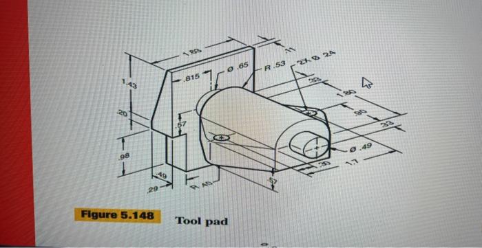 Solved How can I do this tool pad on solidworks what are the | Chegg.com