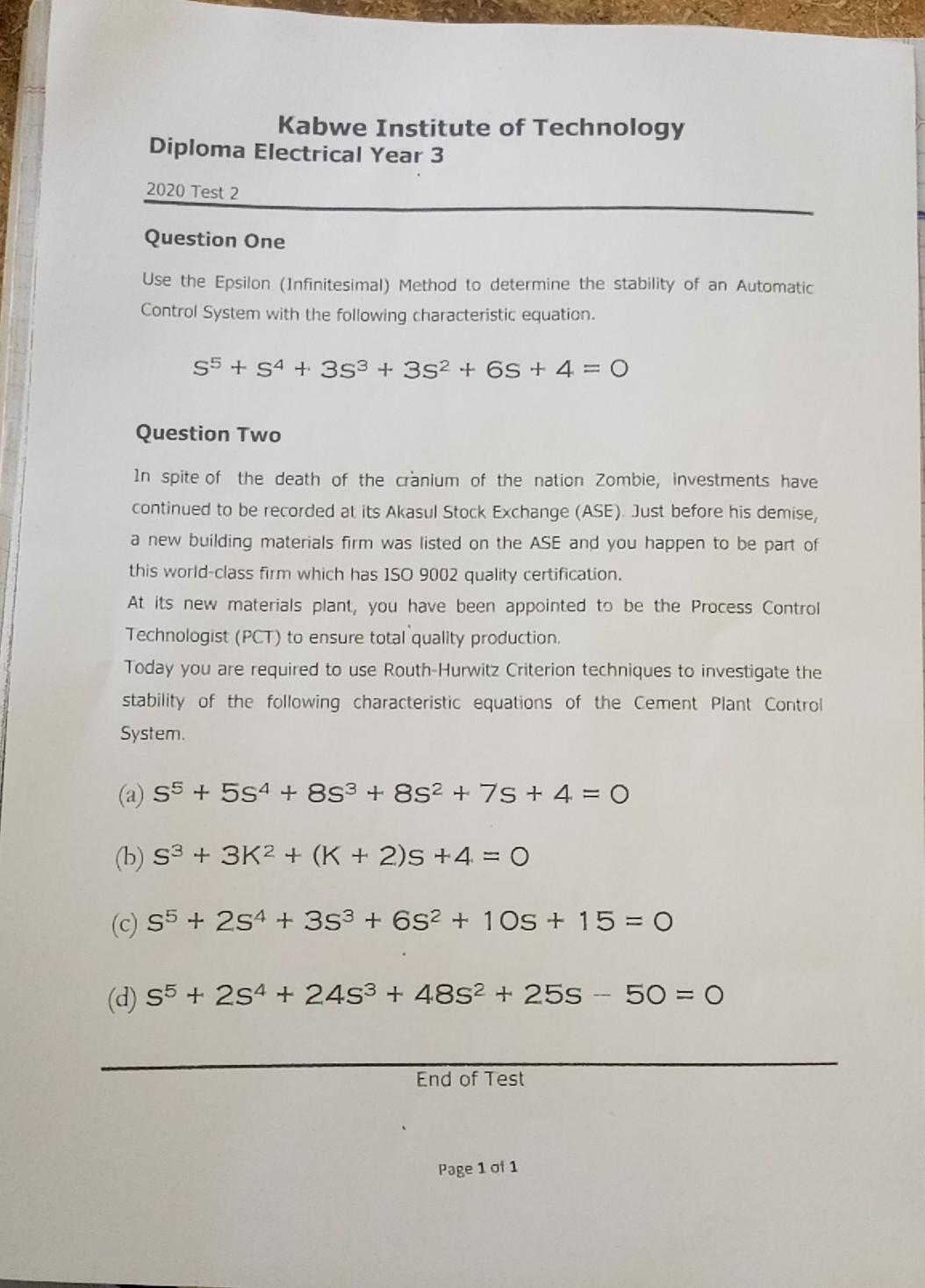 Question One Use the Epsilon (Infinitesimal) Method | Chegg.com