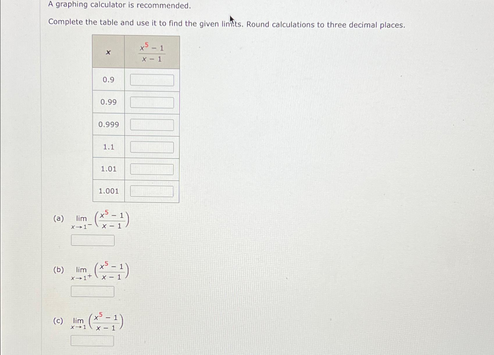 Solved A graphing calculator is recommended.Complete the | Chegg.com