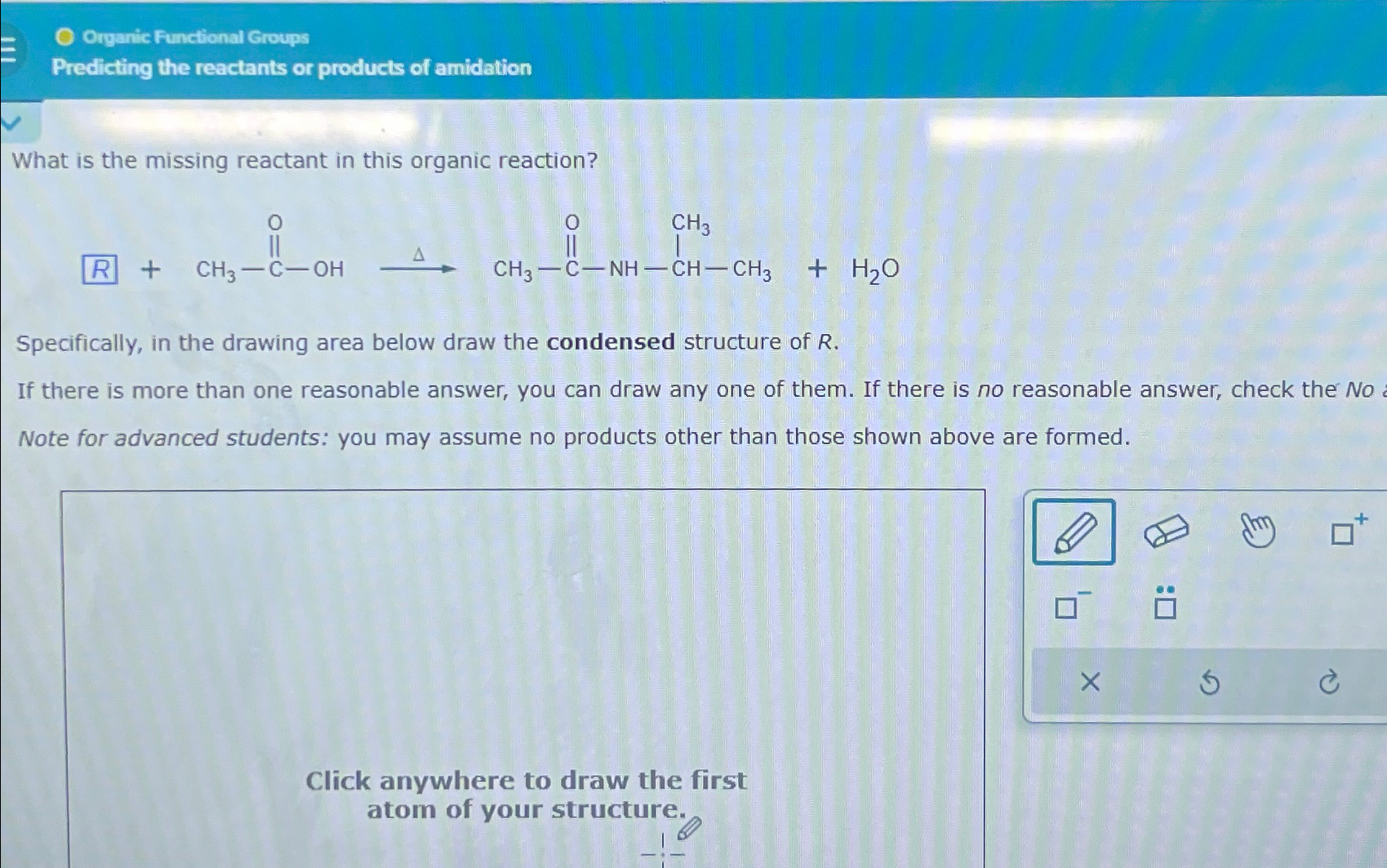 Solved Organic Functional GroupsPredicting the reactants or | Chegg.com