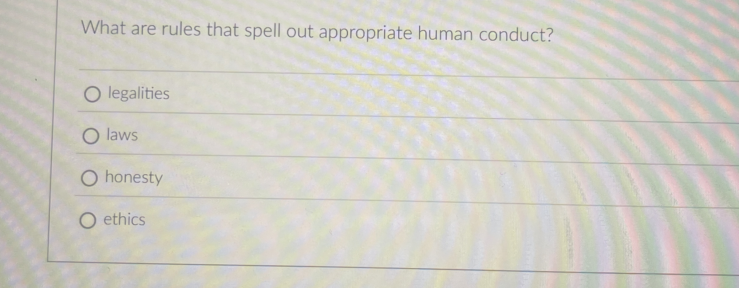 Solved What are rules that spell out appropriate human | Chegg.com