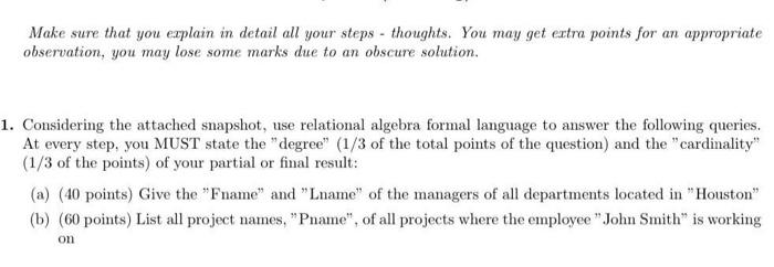 Solved Make sure that you explain in detail all your steps - | Chegg.com