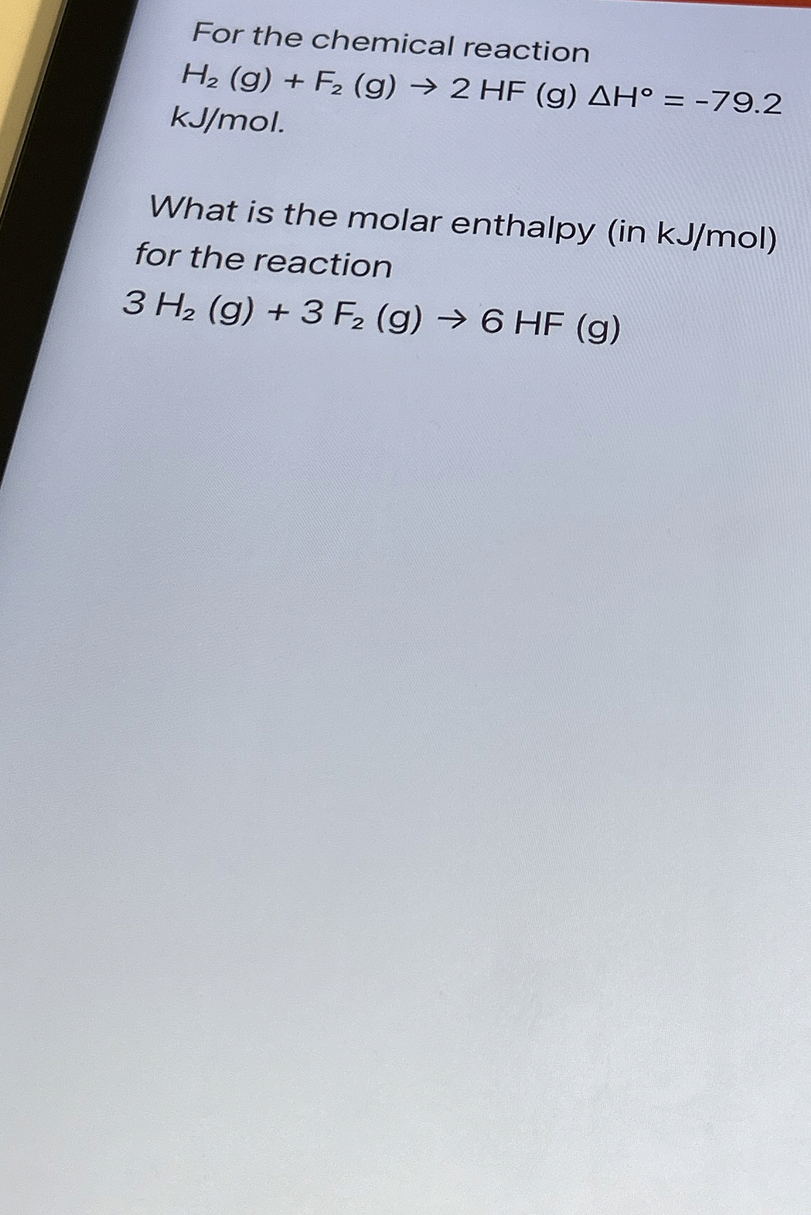 Solved For the chemical | Chegg.com