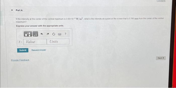 Solved Parallel rays of monochromatic light with wavelength | Chegg.com