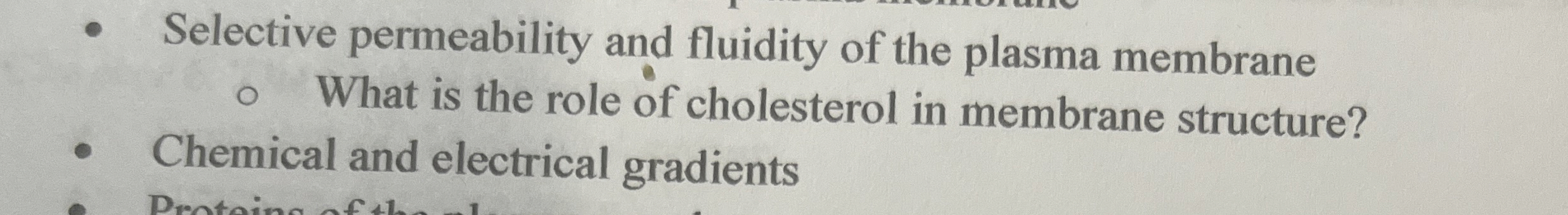 Solved Selective permeability and fluidity of the plasma | Chegg.com