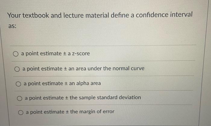 Solved Your textbook and lecture material define a | Chegg.com