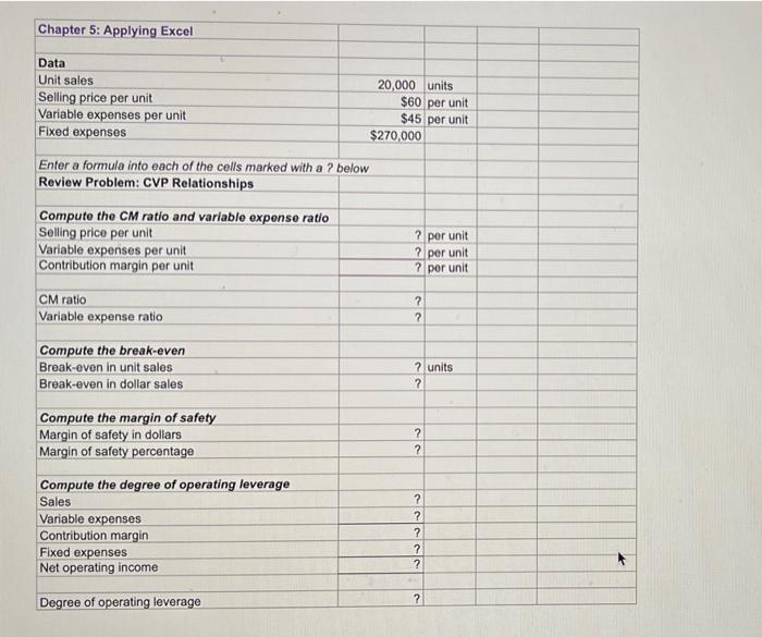 Solved Required information The Chapter 5 Form worksheet is | Chegg.com