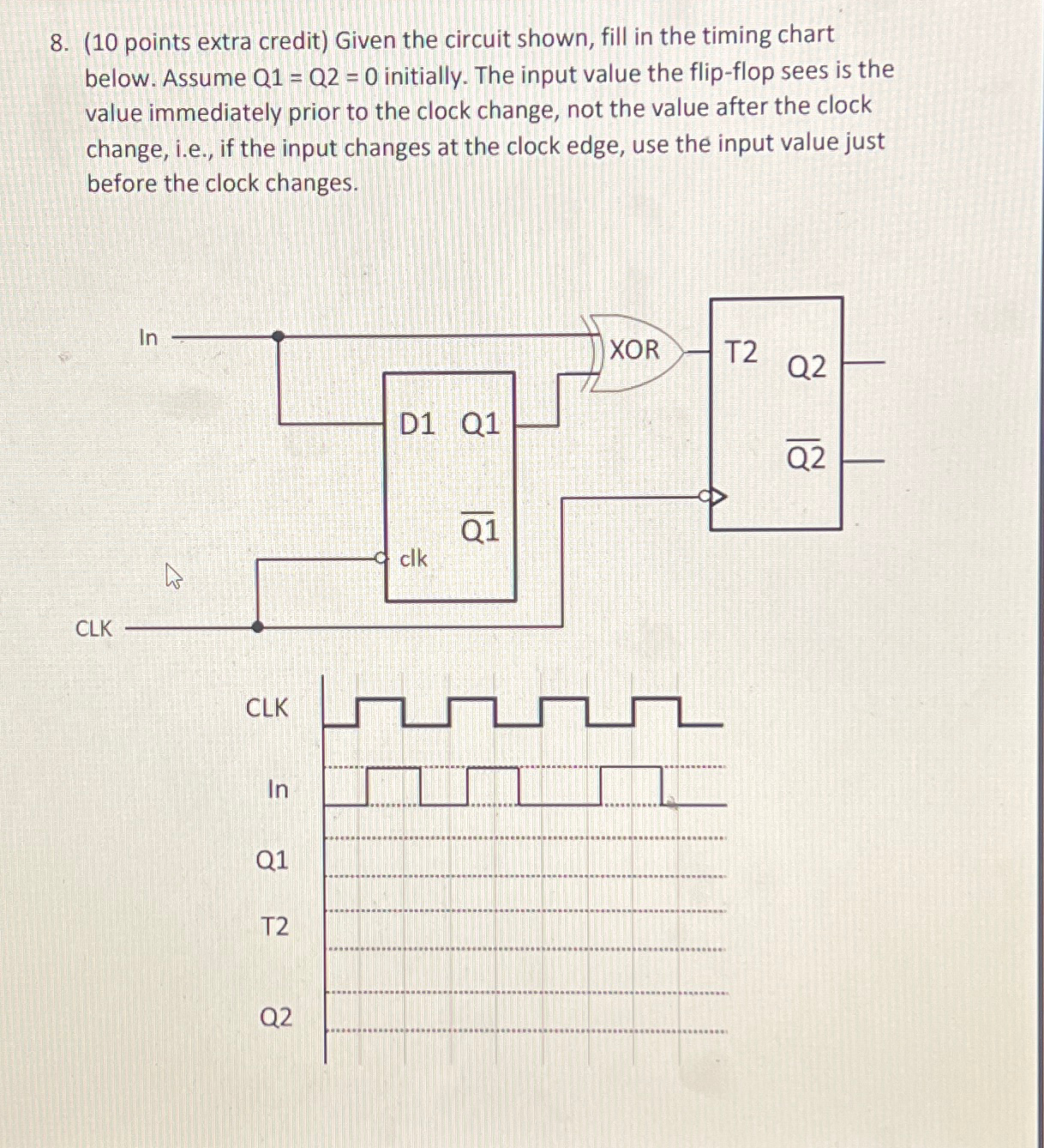 Solved (10 ﻿points extra credit) ﻿Given the circuit shown, | Chegg.com