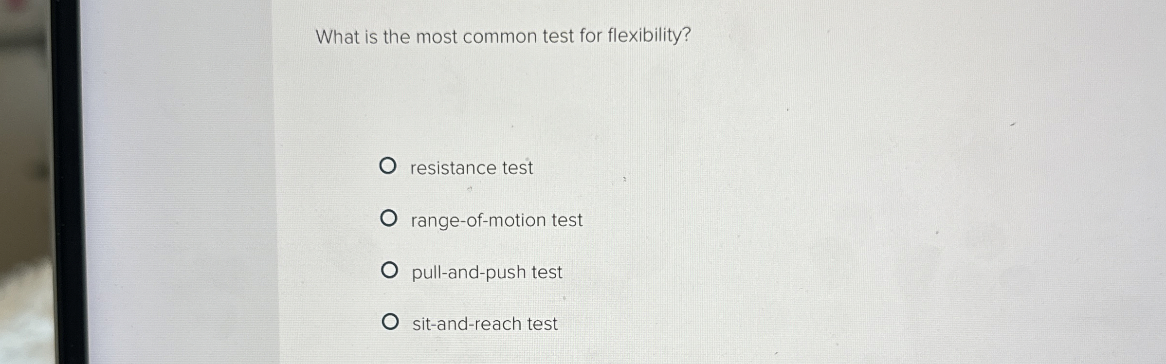 Solved What is the most common test for | Chegg.com