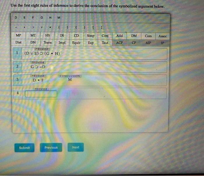 Solved Use the first eight rules of inference to derive the | Chegg.com